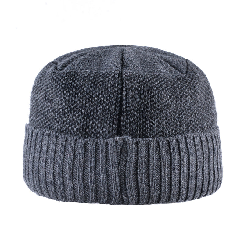 Men's Winter Knitted Baseball Caps - Black,Gray,Blue