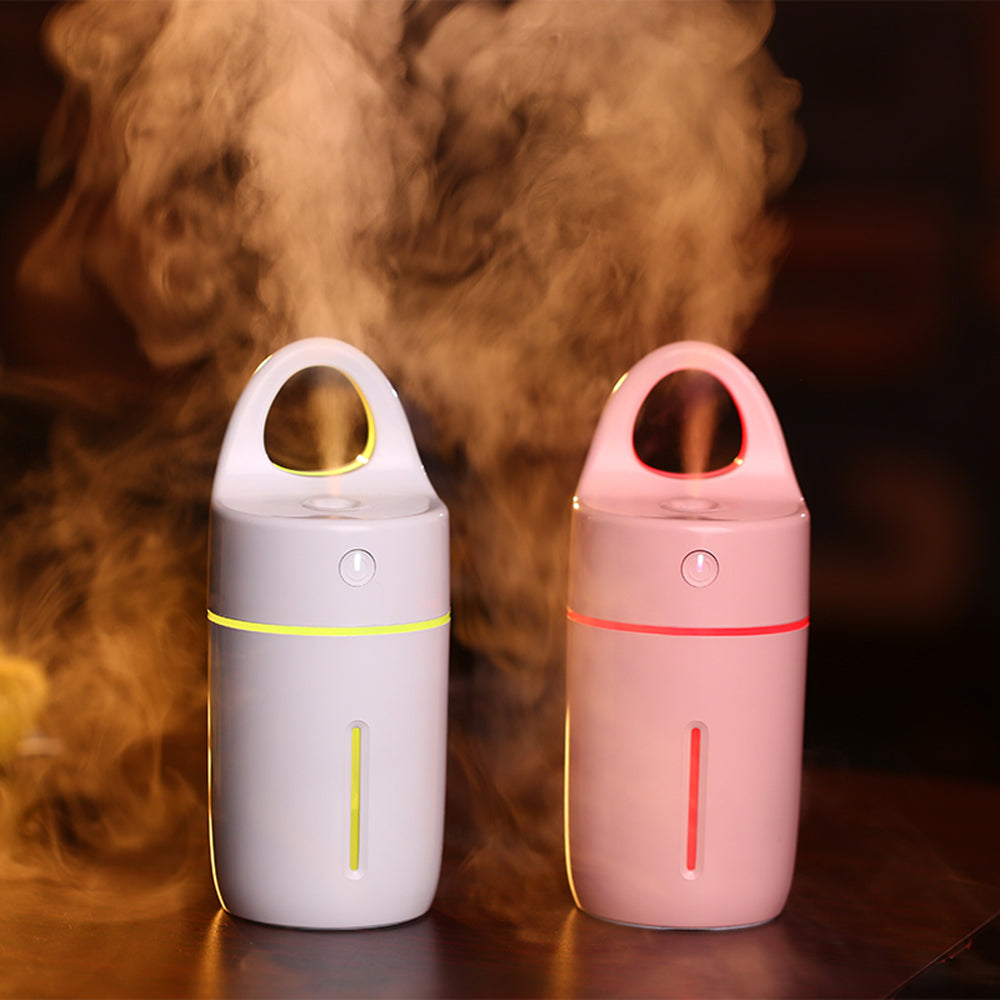 Mini Portable Colorful USB Air Humidifier - White,Blue,Pink