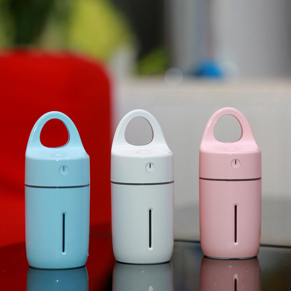 Mini Portable Colorful USB Air Humidifier - White,Blue,Pink