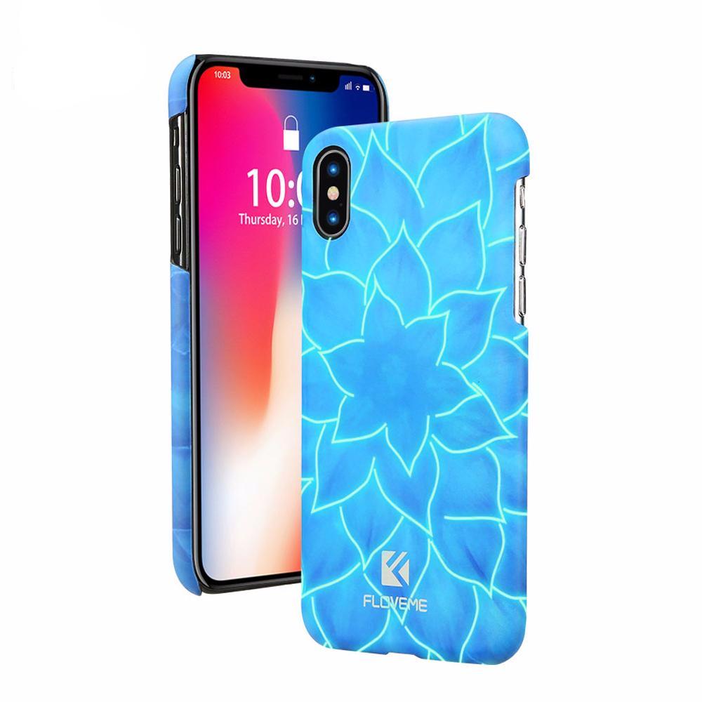3D Lotus Luminous Phone Case for iPhone X