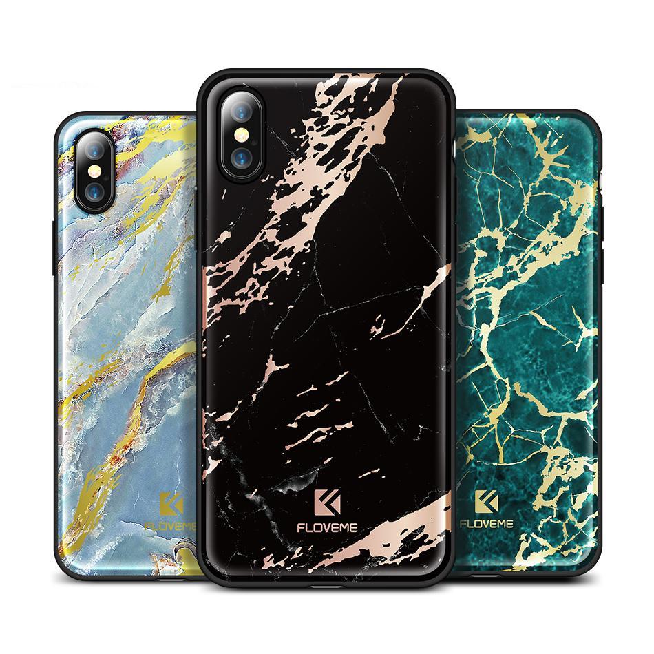 Colorful Silicone Marble Case for iPhone X
