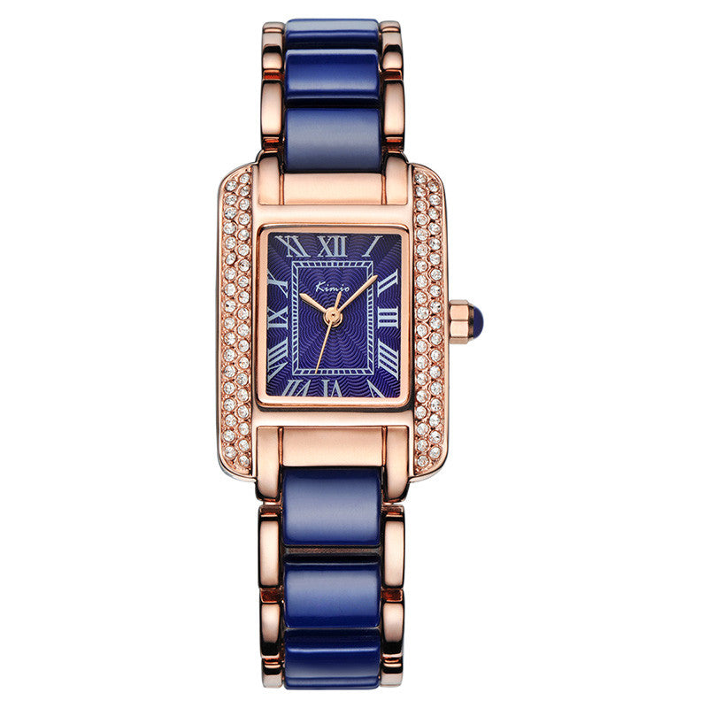 Kimio Brand Women Quartz Watches Silver Diamond