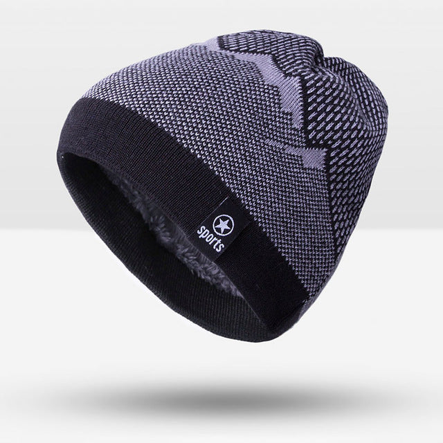 Warm Fashion Winter Hat For Men - Black,Brown,Gray,Navy,Red