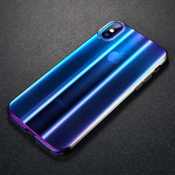iPhone Xs /Xs Max/XR Gradient Color Cases - Black,Blue,Pink